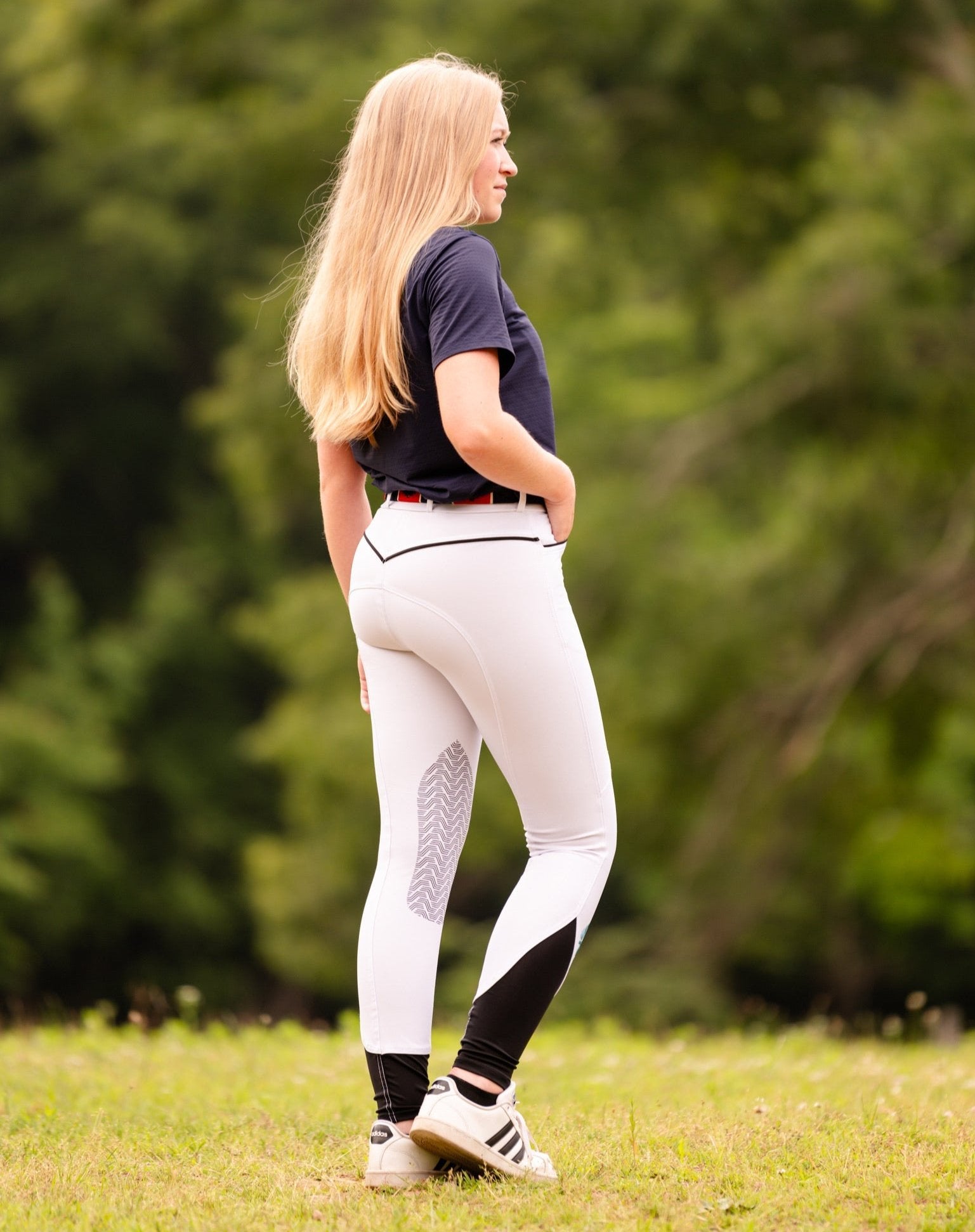 KMA Equestrian Hannah Competition Knee Patch - White